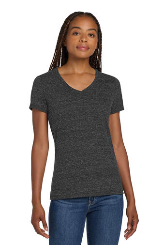 Jerzees Women's Snow Heather Jersey V-Neck T-Shirt | Product | SanMar