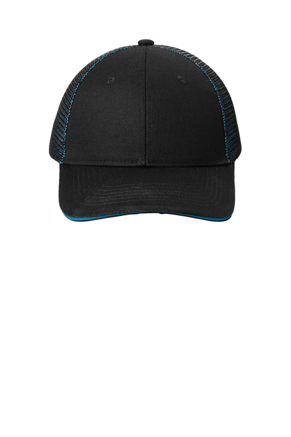 Port Authority Double Mesh Snapback Sandwich Bill Cap | Product | SanMar