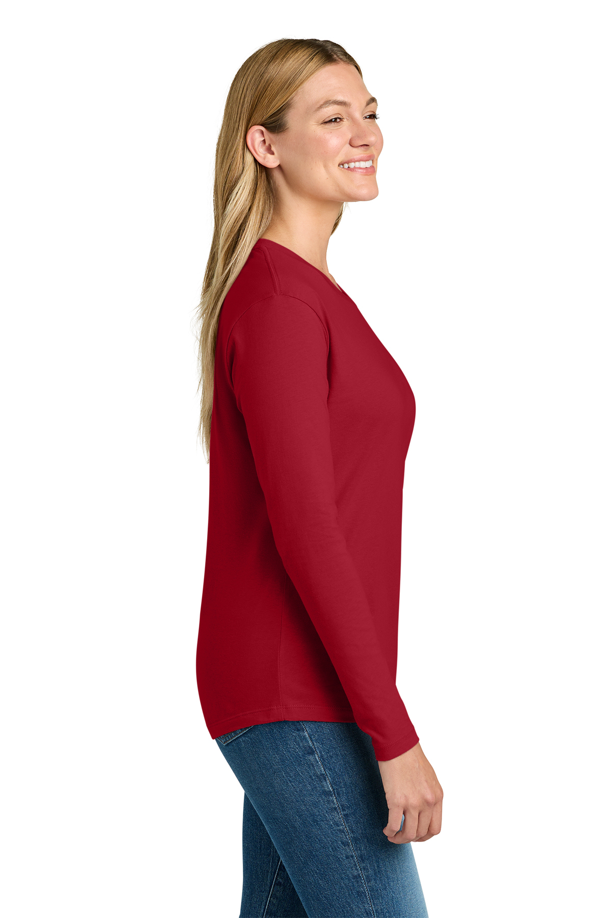Next Level Apparel Women’s Cotton Relaxed Long Sleeve Tee | Product ...