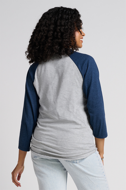 Jerzees Unisex Premium Blend Combed Ring Spun 3/4-Sleeve Raglan Tee ...