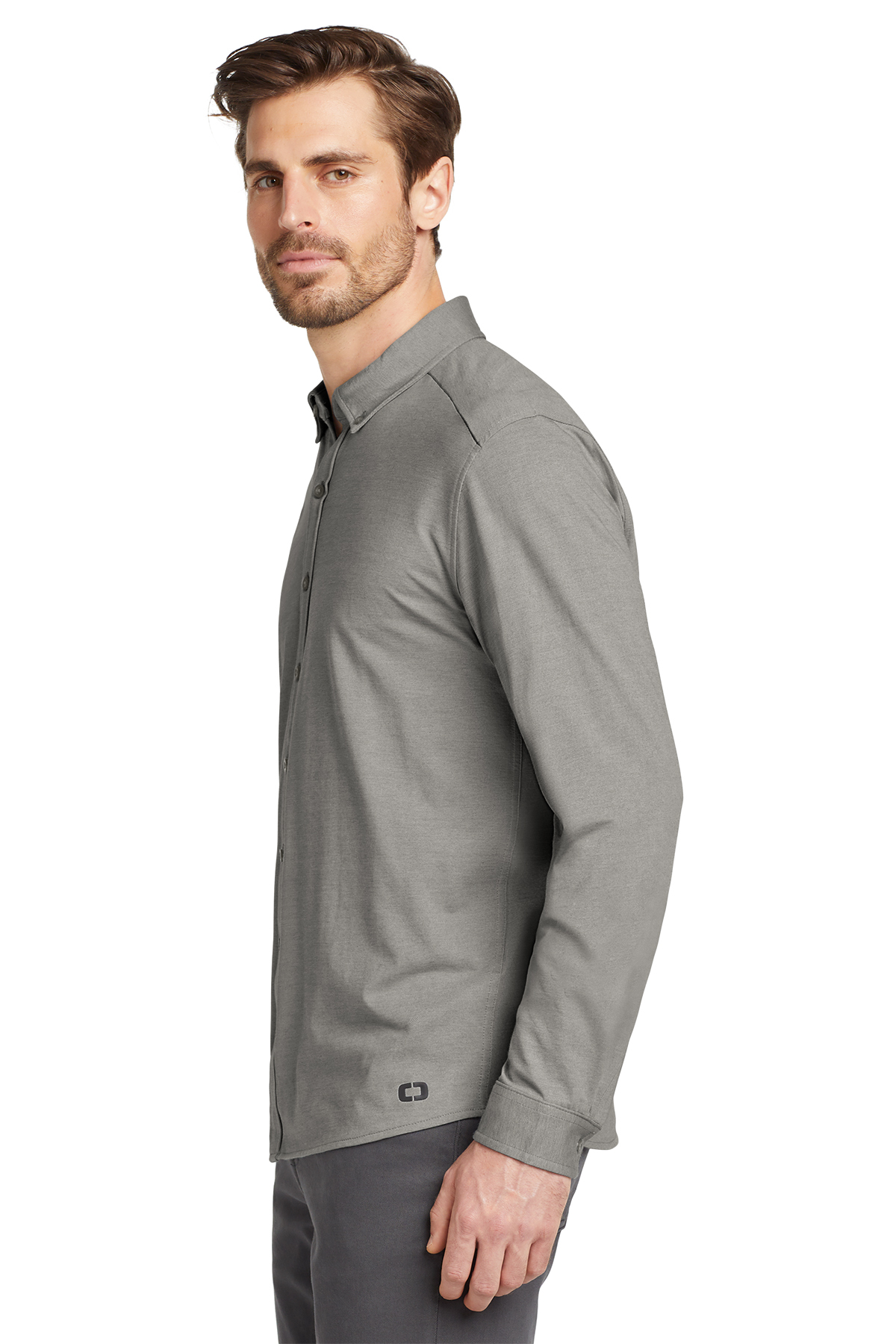 OGIO Code Stretch Long Sleeve Button-Up | Product | Company Casuals