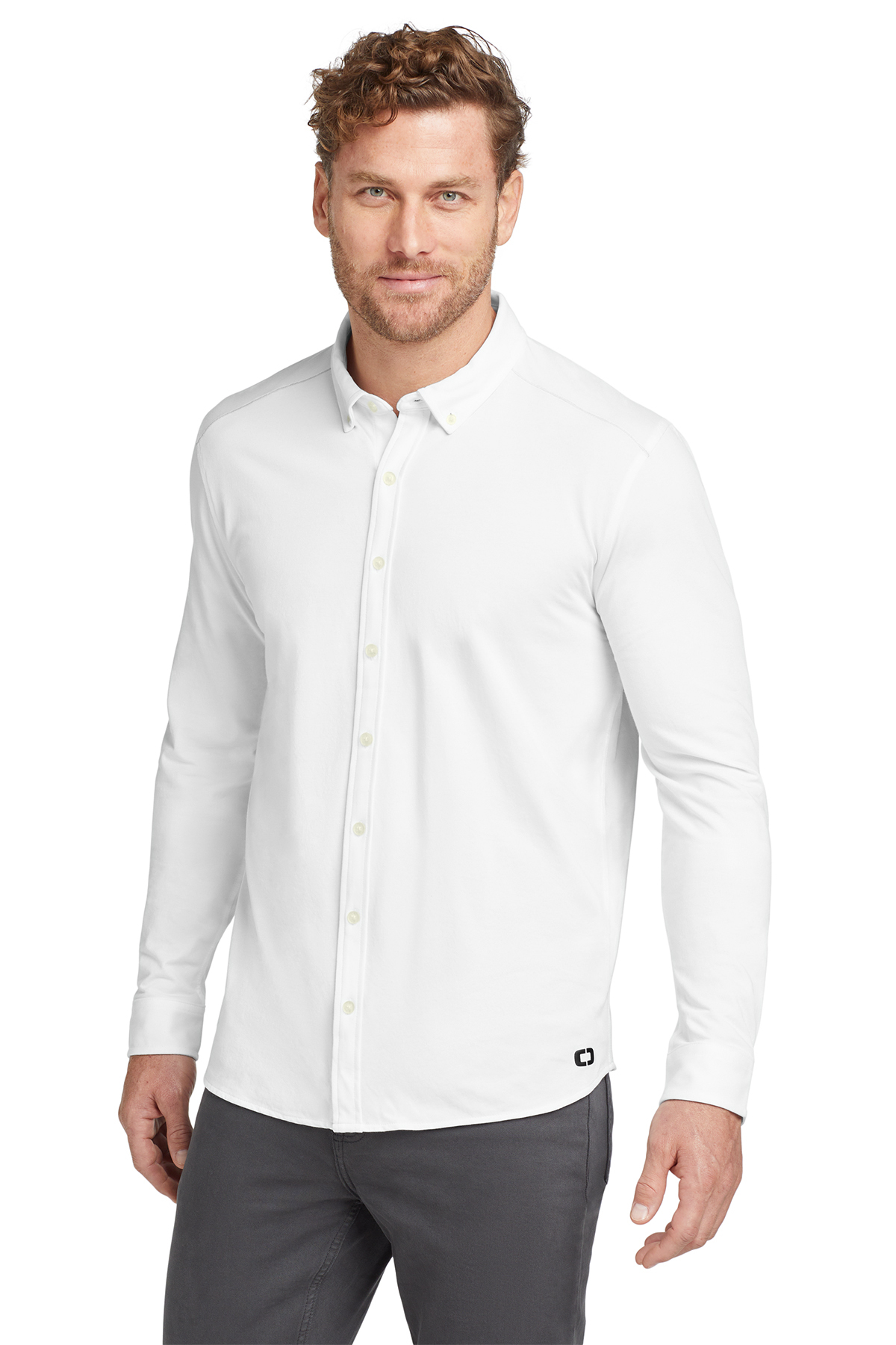 OGIO Code Stretch Long Sleeve Button-Up | Product | SanMar