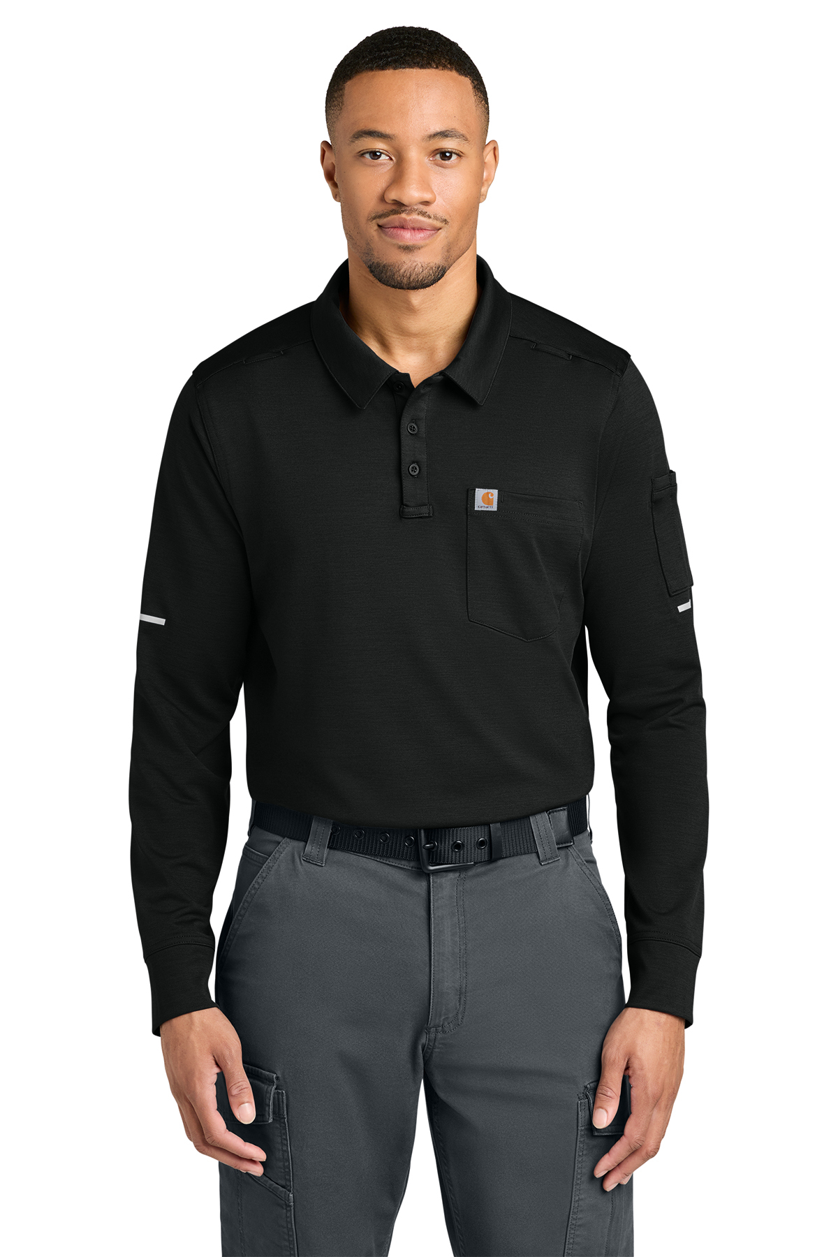 Carhartt FLD & RSCU Long Sleeve Polo | Product | SanMar