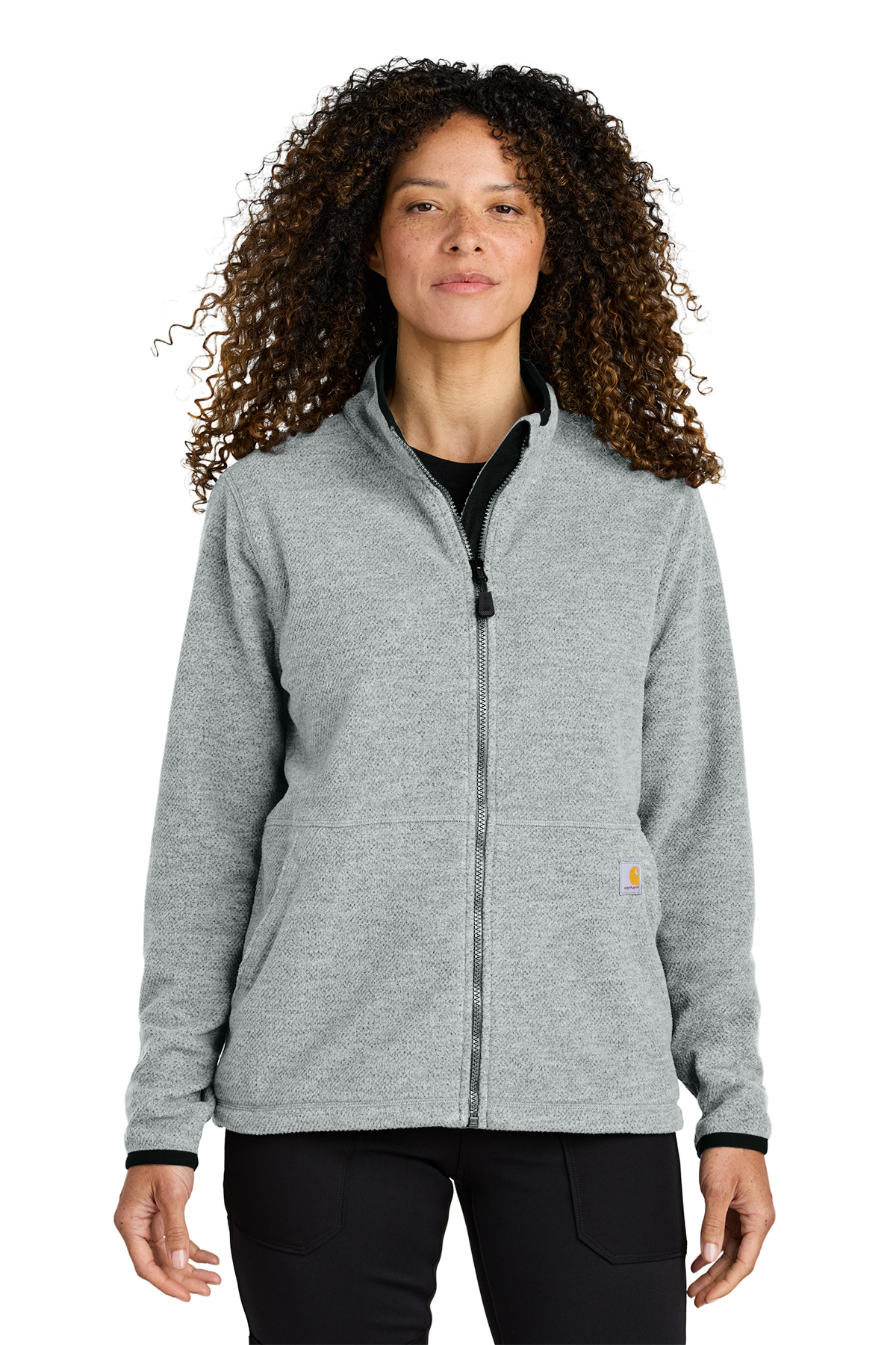 Carhartt Women’s Textured Full-Zip Fleece Jacket | Product | SanMar