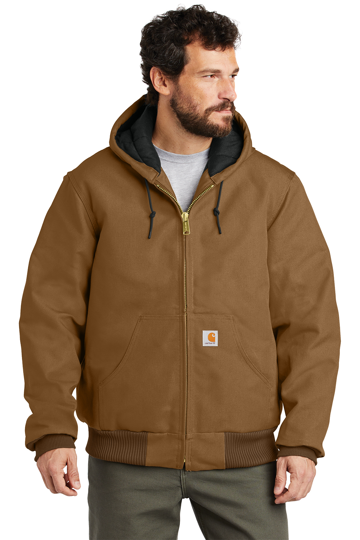 Carhartt Tall Quilted-Flannel-Lined Duck Active Jac | Product | SanMar