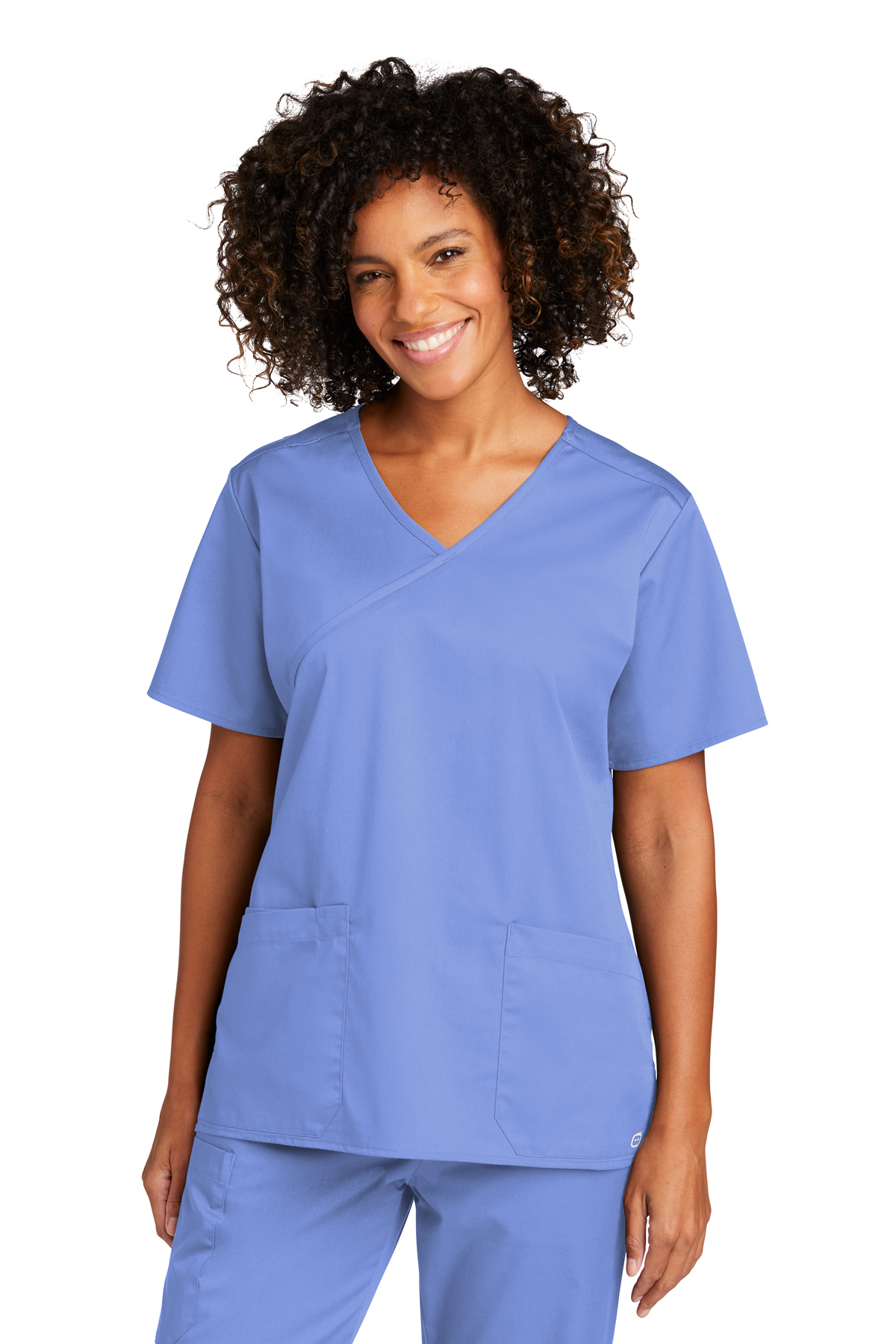 Wink Women’s WorkFlex Mock Wrap Top | Product | SanMar