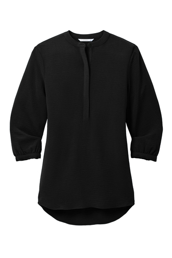 Port Authority Ladies 3/4-Sleeve Textured Crepe Tunic | Product ...