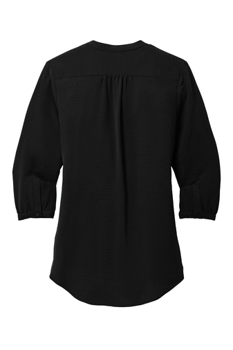 Port Authority Women's 3/4-Sleeve Textured Crepe Tunic | Product | SanMar