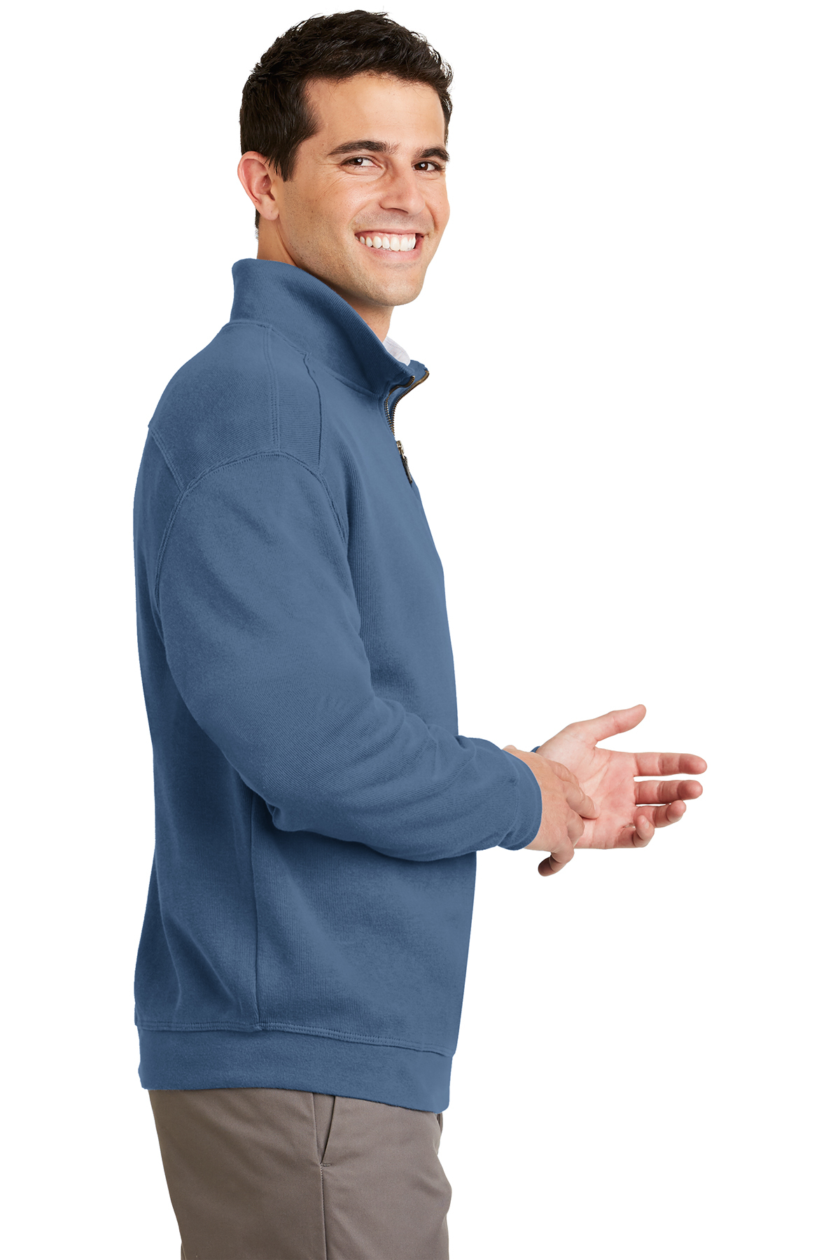 Port Authority Flatback Rib 1/4-Zip Pullover | Product | SanMar