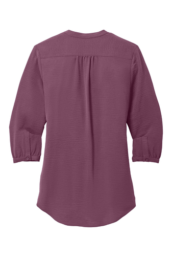 Port Authority Ladies 3/4-Sleeve Textured Crepe Tunic | Product | Port ...