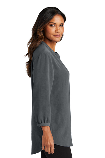Port Authority Women's 3/4-Sleeve Textured Crepe Tunic | Product | SanMar