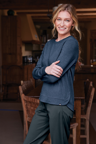 TravisMathew Women's Long Weekend Crew | Product | SanMar