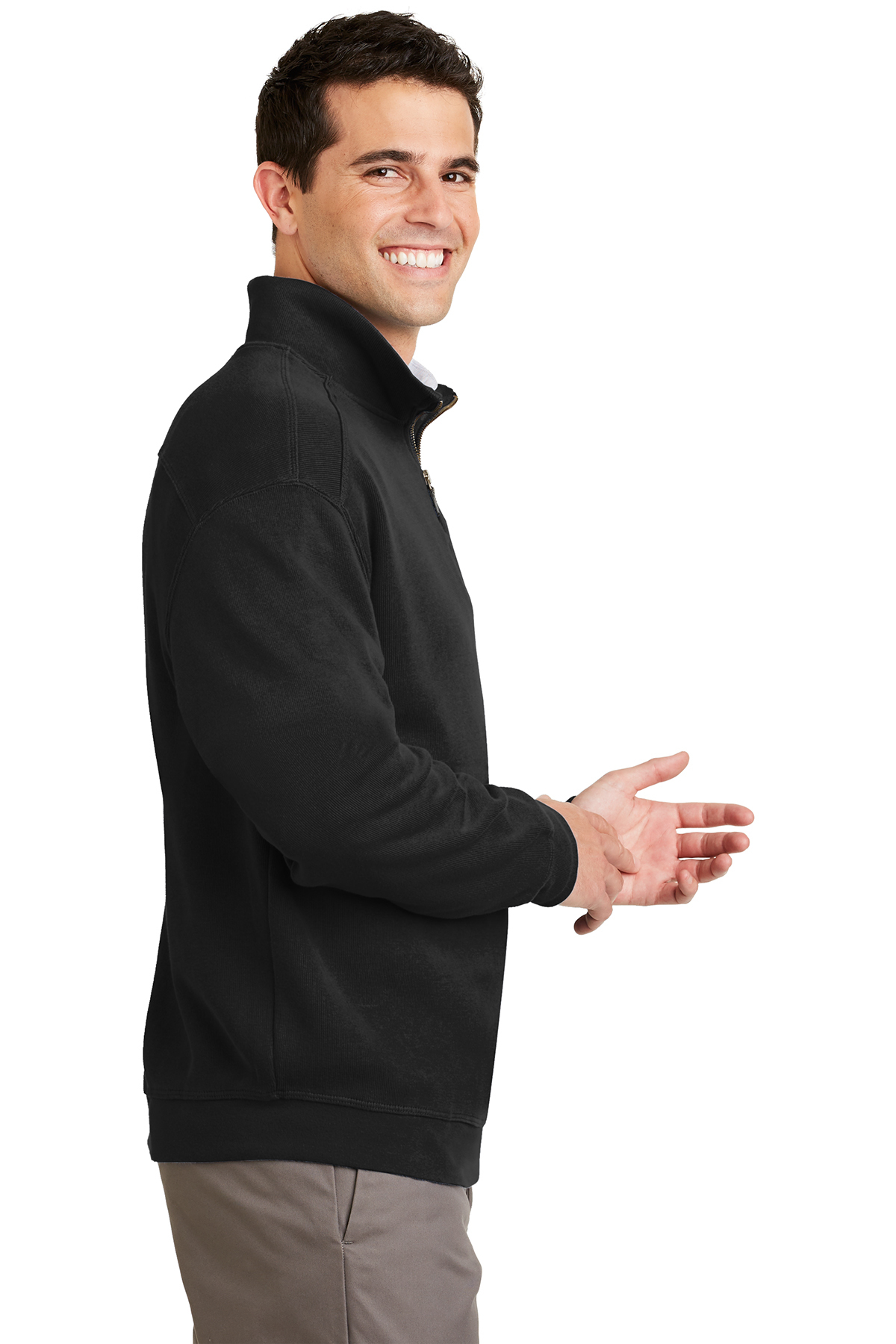 Port Authority Flatback Rib 1/4-Zip Pullover | Product | SanMar