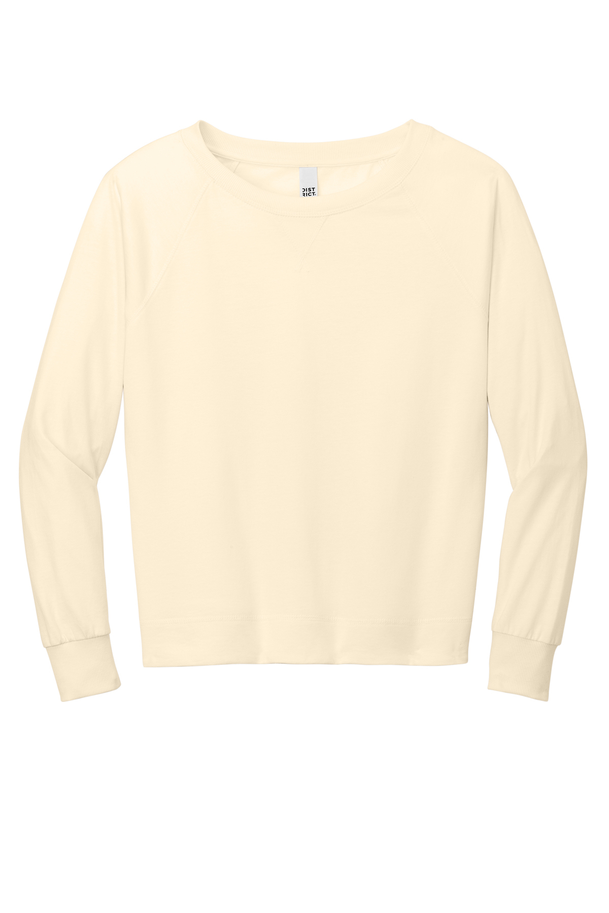 District Women’s Featherweight French Terry Long Sleeve Crewneck ...