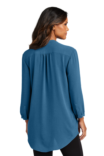Port Authority Women's 3/4-Sleeve Textured Crepe Tunic | Product | Port ...