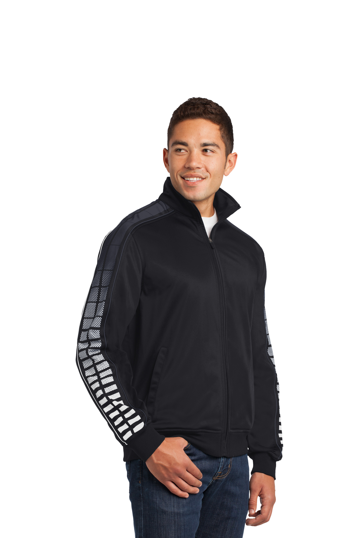 Sport-Tek Dot Sublimation Tricot Track Jacket | Product | SanMar