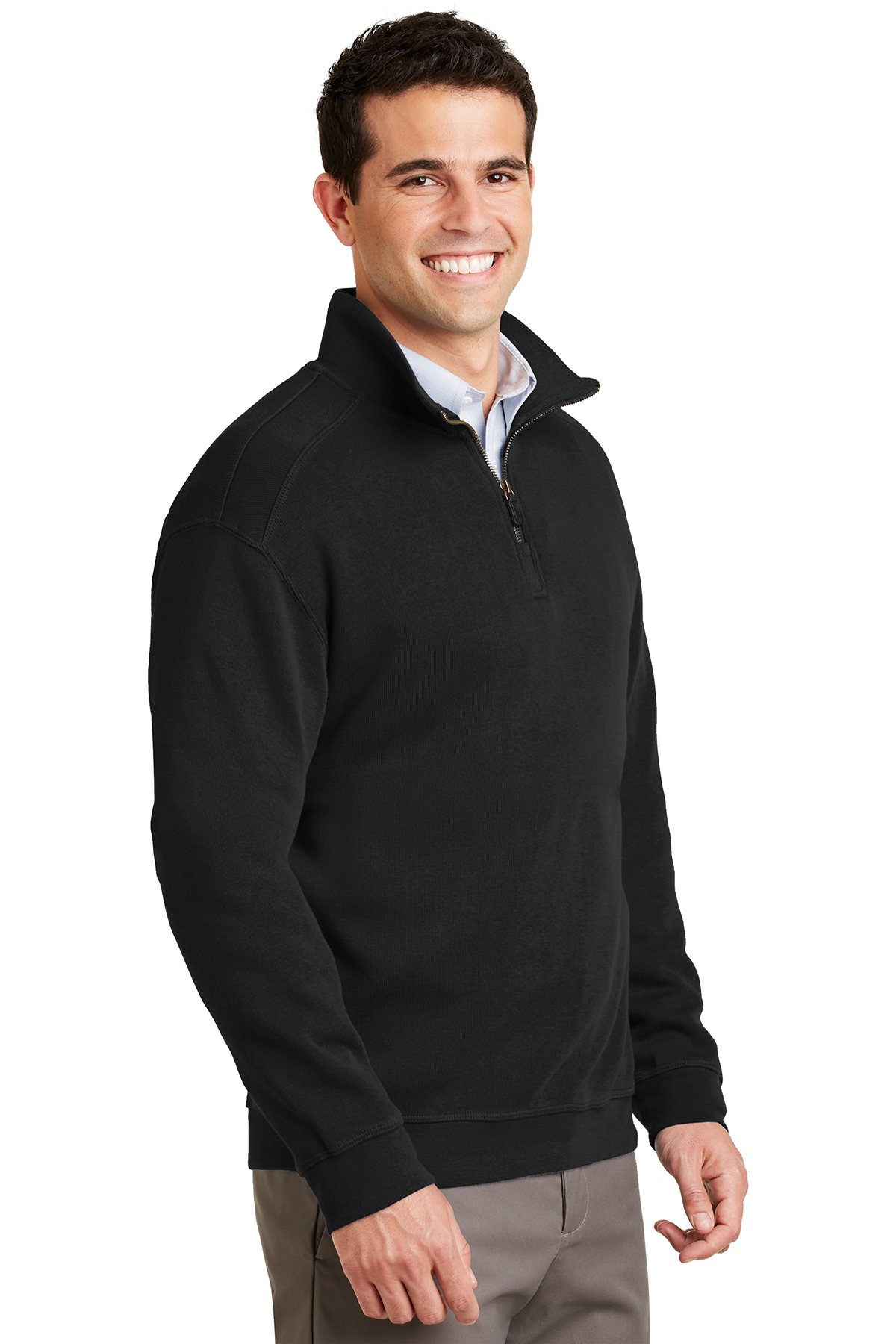 Port Authority Flatback Rib 1/4-Zip Pullover | Product | SanMar