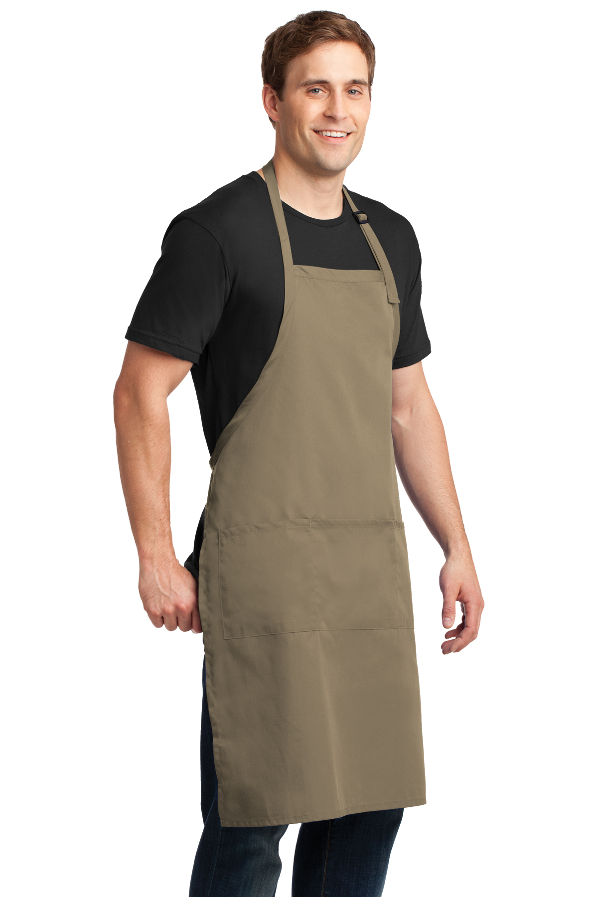 Port Authority Easy Care Extra Long Bib Apron with Stain Release ...