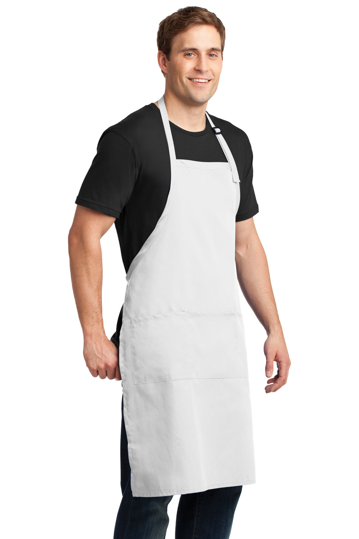 Port Authority Easy Care Extra Long Bib Apron with Stain Release ...