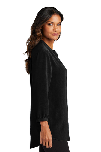 Port Authority Women's 3/4-Sleeve Textured Crepe Tunic | Product | SanMar