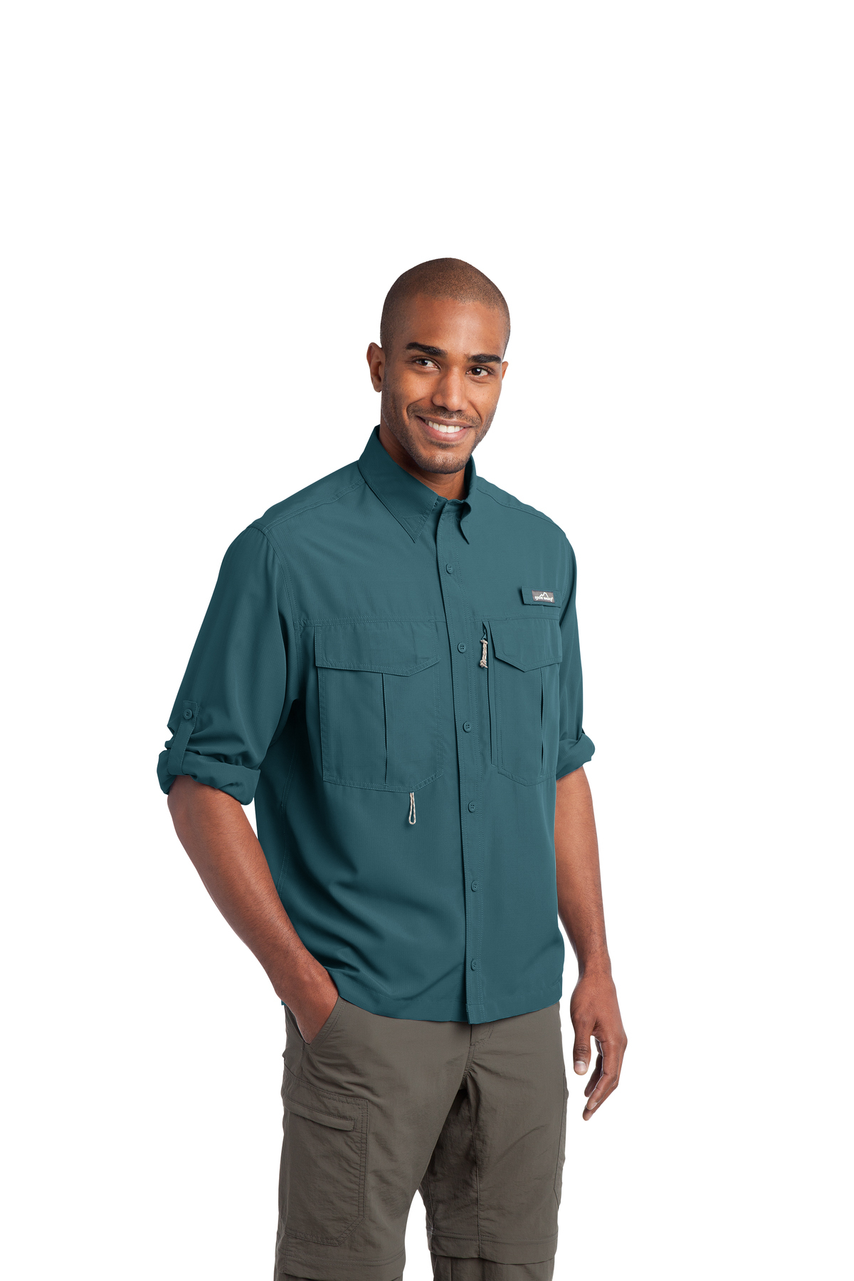Eddie Bauer® - Long Sleeve Performance Fishing Shirt | Fishing | Woven ...