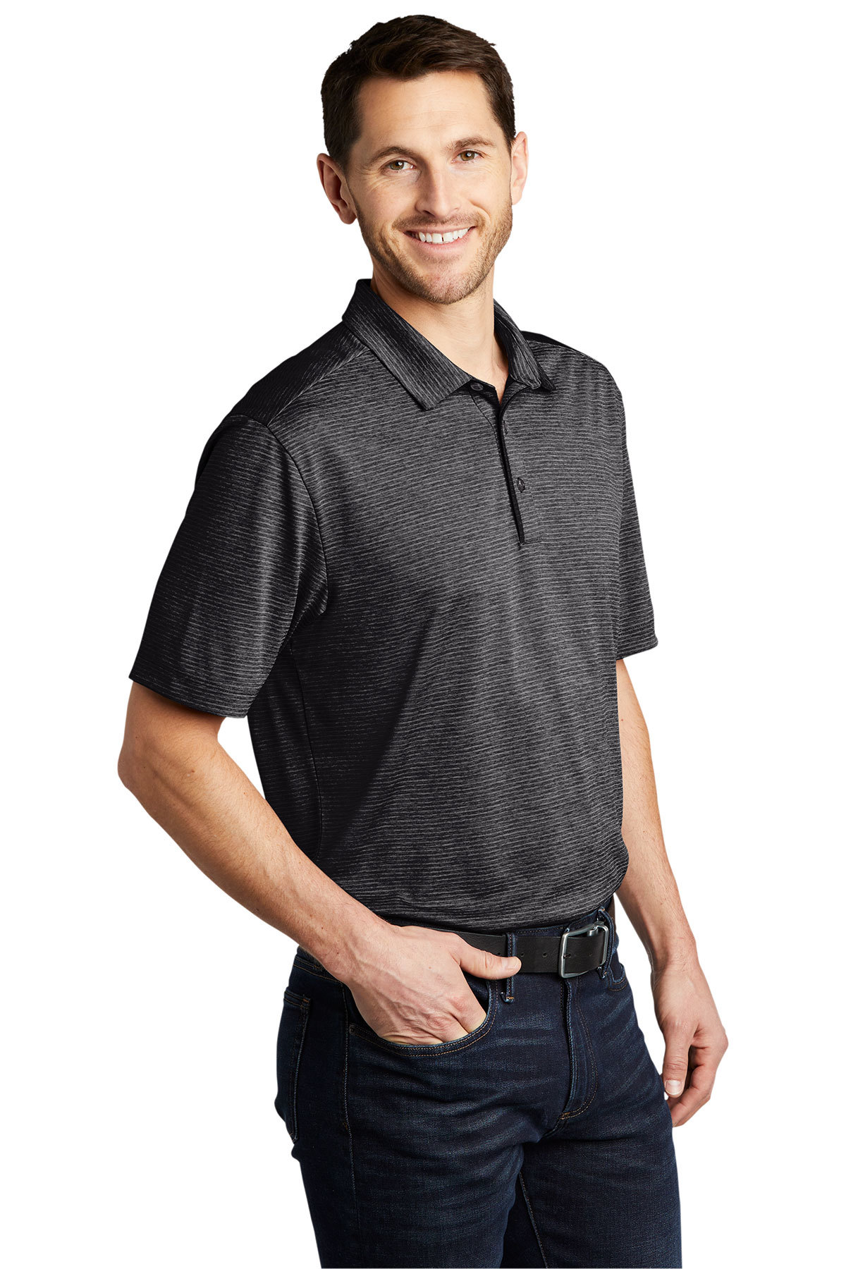 Port Authority Shadow Stripe Polo | Product | SanMar