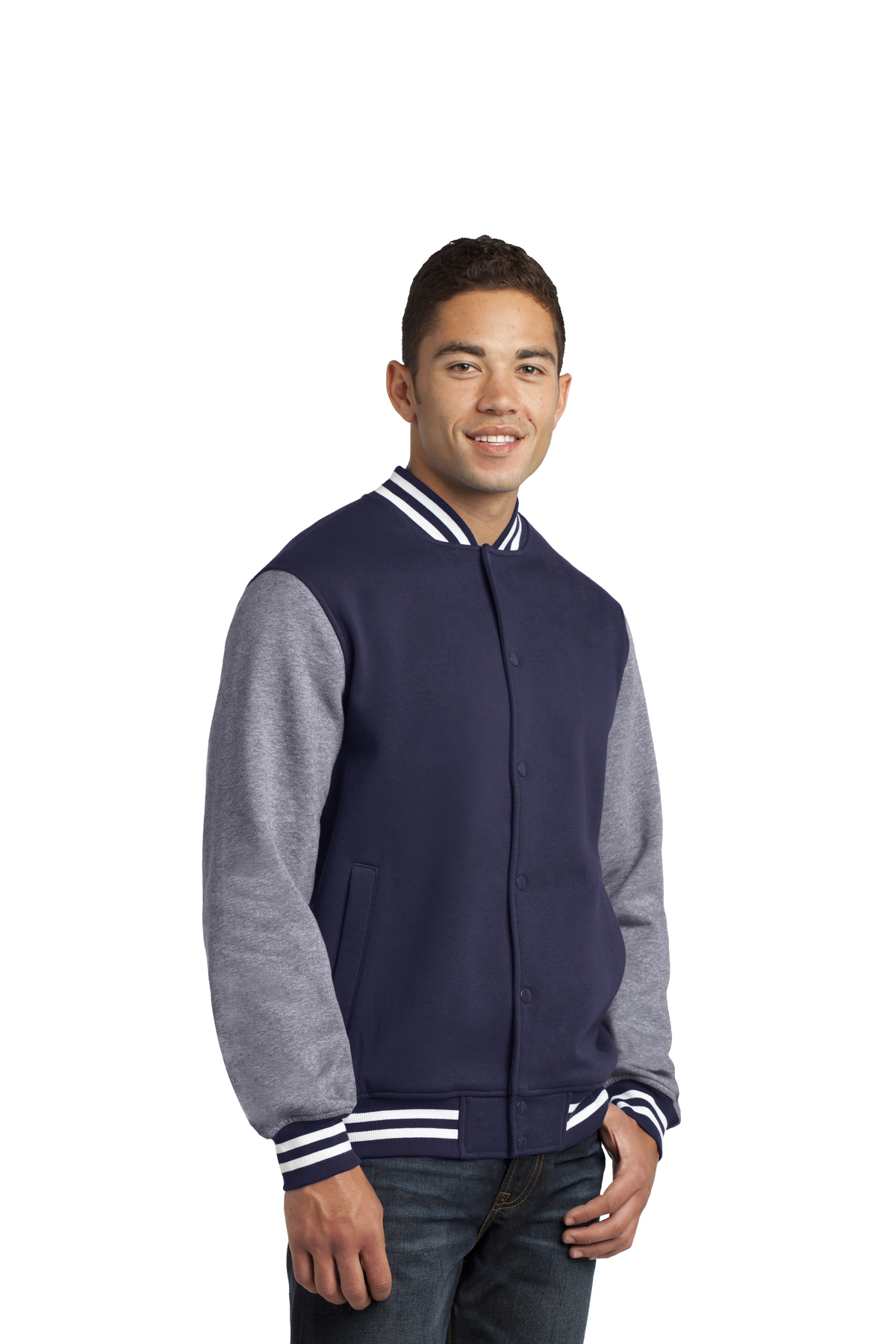 Sport-Tek® Fleece Letterman Jacket | Heavyweight | Sweatshirts/Fleece ...