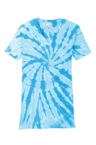 Port & Company Women's Tie-Dye V-Neck Tee | Product | SanMar