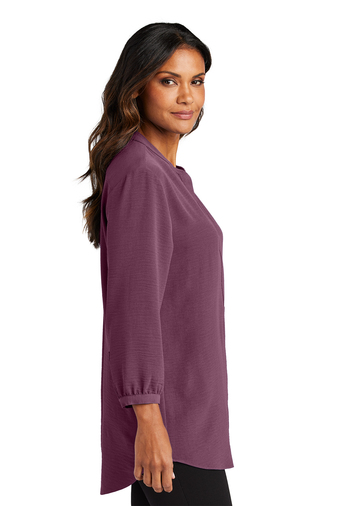 Port Authority Women's 3/4-Sleeve Textured Crepe Tunic | Product | Port ...
